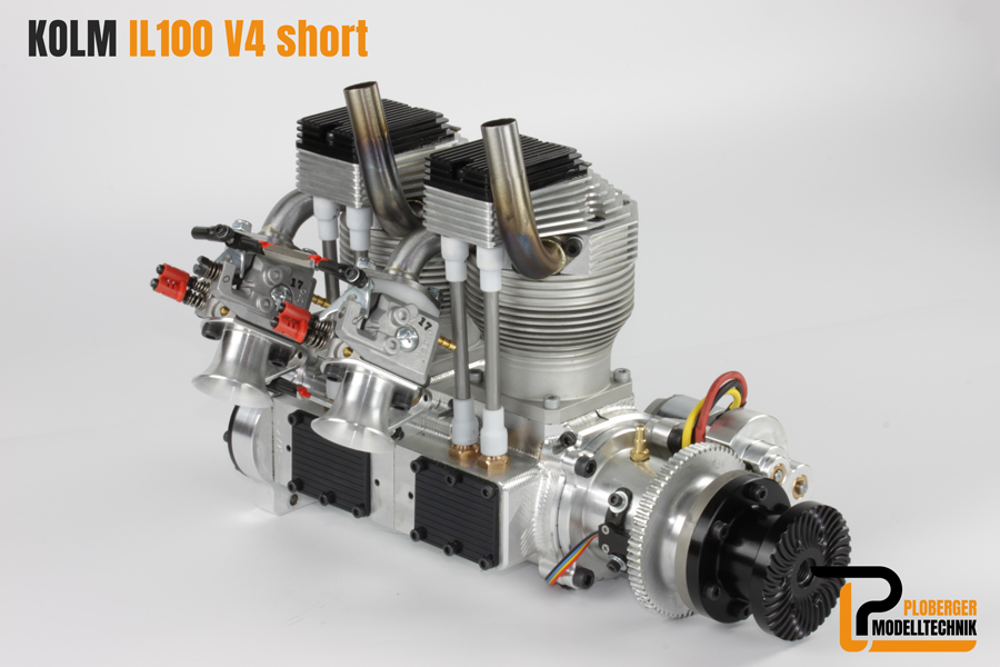 IL100 V4 Reihenmotor 2 Zylinder | Short mit Starter | IL100-2-04-SE-S
