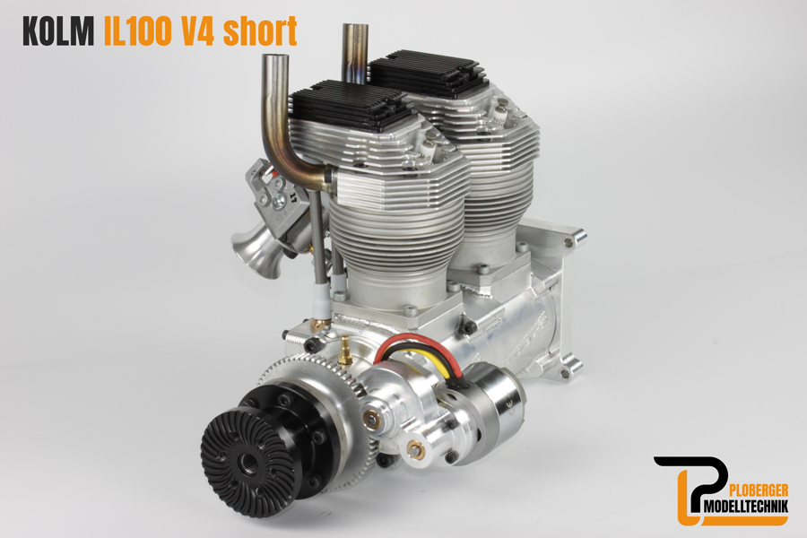 IL100 V4 Reihenmotor 2 Zylinder | Short mit Starter | IL100-2-04-SE-S