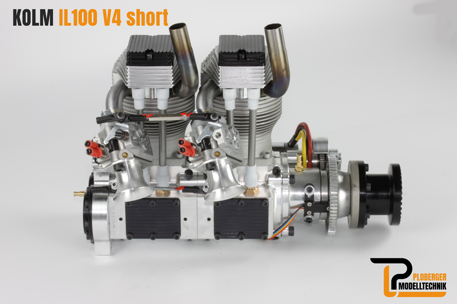 IL100 V4 Reihenmotor 2 Zylinder | Short mit Starter | IL100-2-04-SE-S