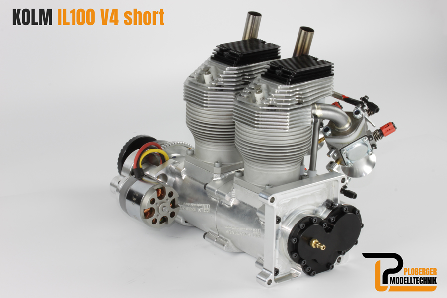 IL100 V4 Reihenmotor 2 Zylinder | Short mit Starter | IL100-2-04-SE-S